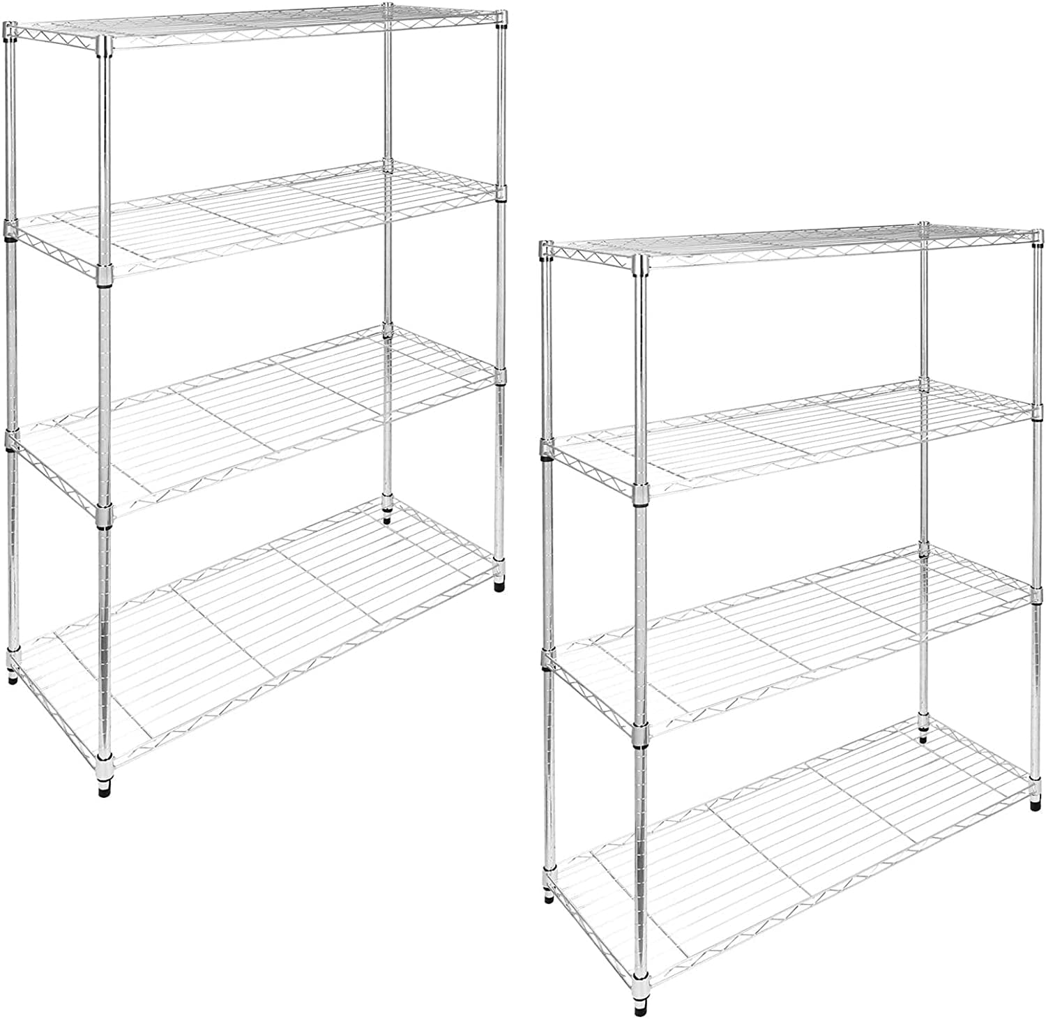 YSSOA Simple Deluxe Heavy Duty 4-Shelf Storage Shelving Unit, 35.83D x ...