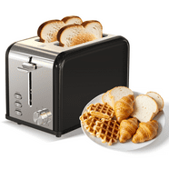 WHALL 2 Slice Toaster - Stainless Steel Toaster with Wide Slot, 6 Shade ...