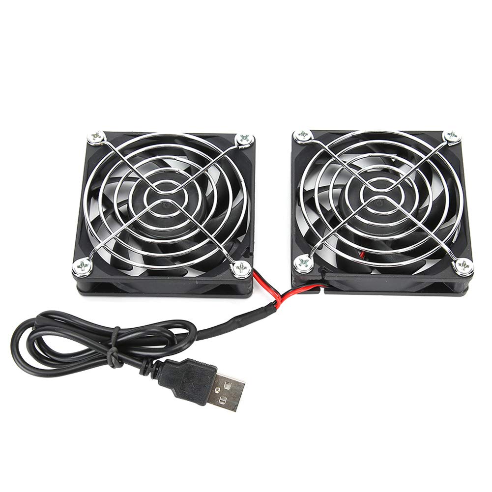 YSSTT3ANIG Dual Cooling Fans for Router, 5V USB Dual Cooling Fan Router ...