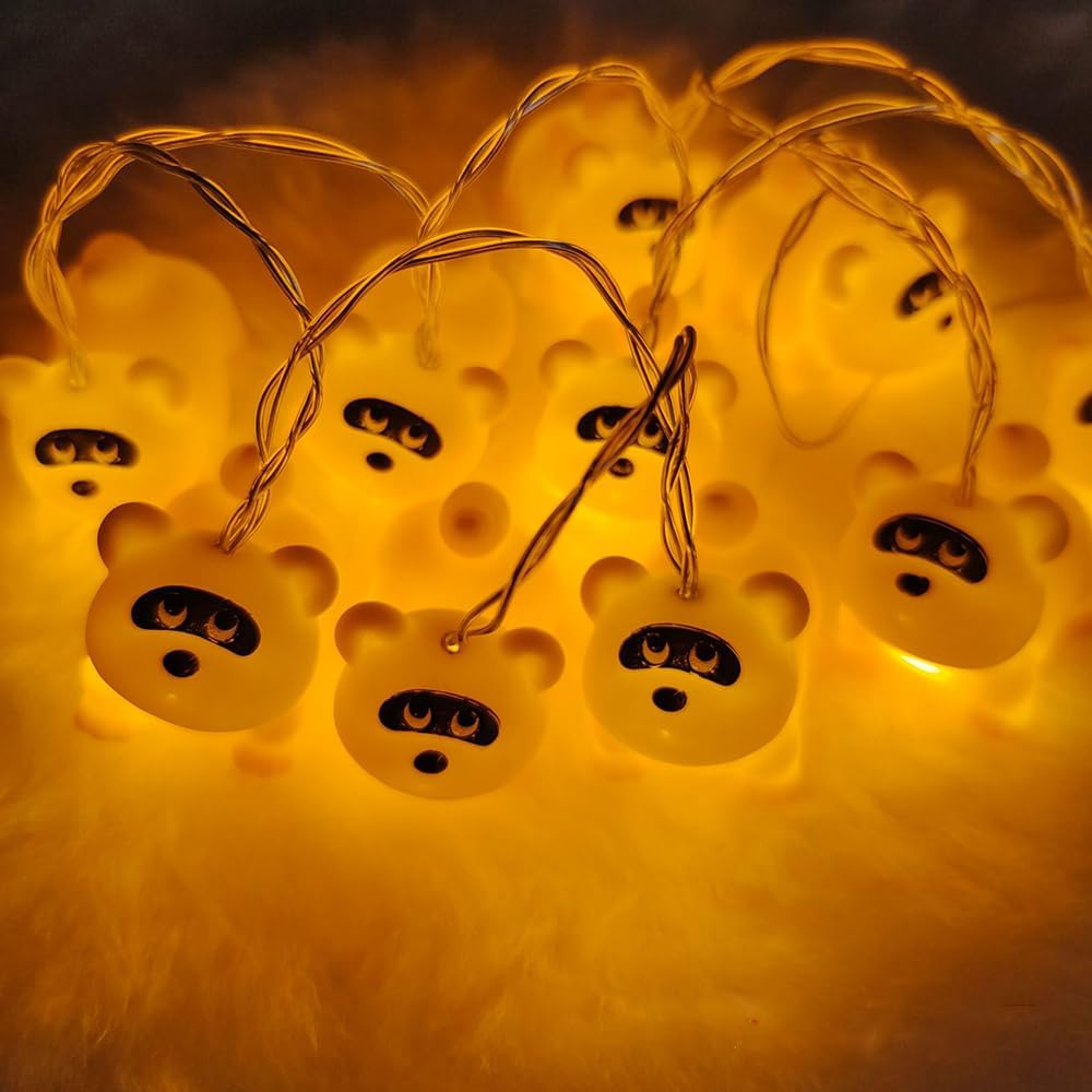 YSSTT3ANIG LED Vinyl Bear Dog Halloween Cartoon Cute pet Glowing String ...