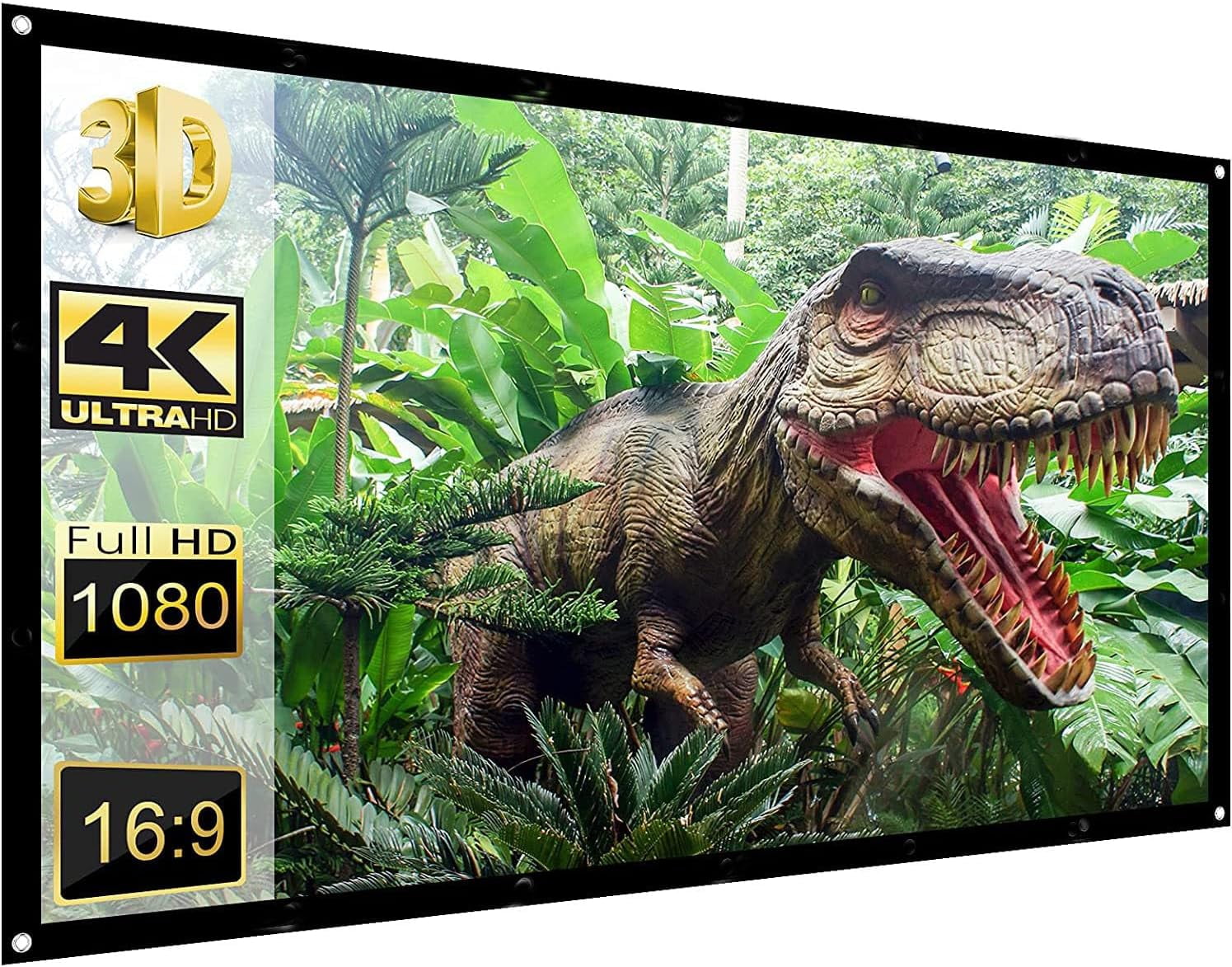 YSSTT3ANIG Projection Screens 40 in to 100in, Movie Projector Screen 16 ...