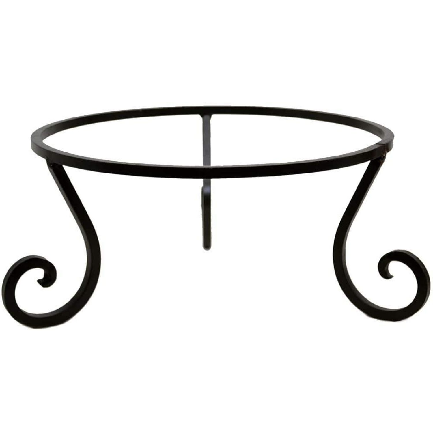 YSSY Wrought Iron Pot Stand-8 Inches Tall x 16 Inches Inside Diameter ...