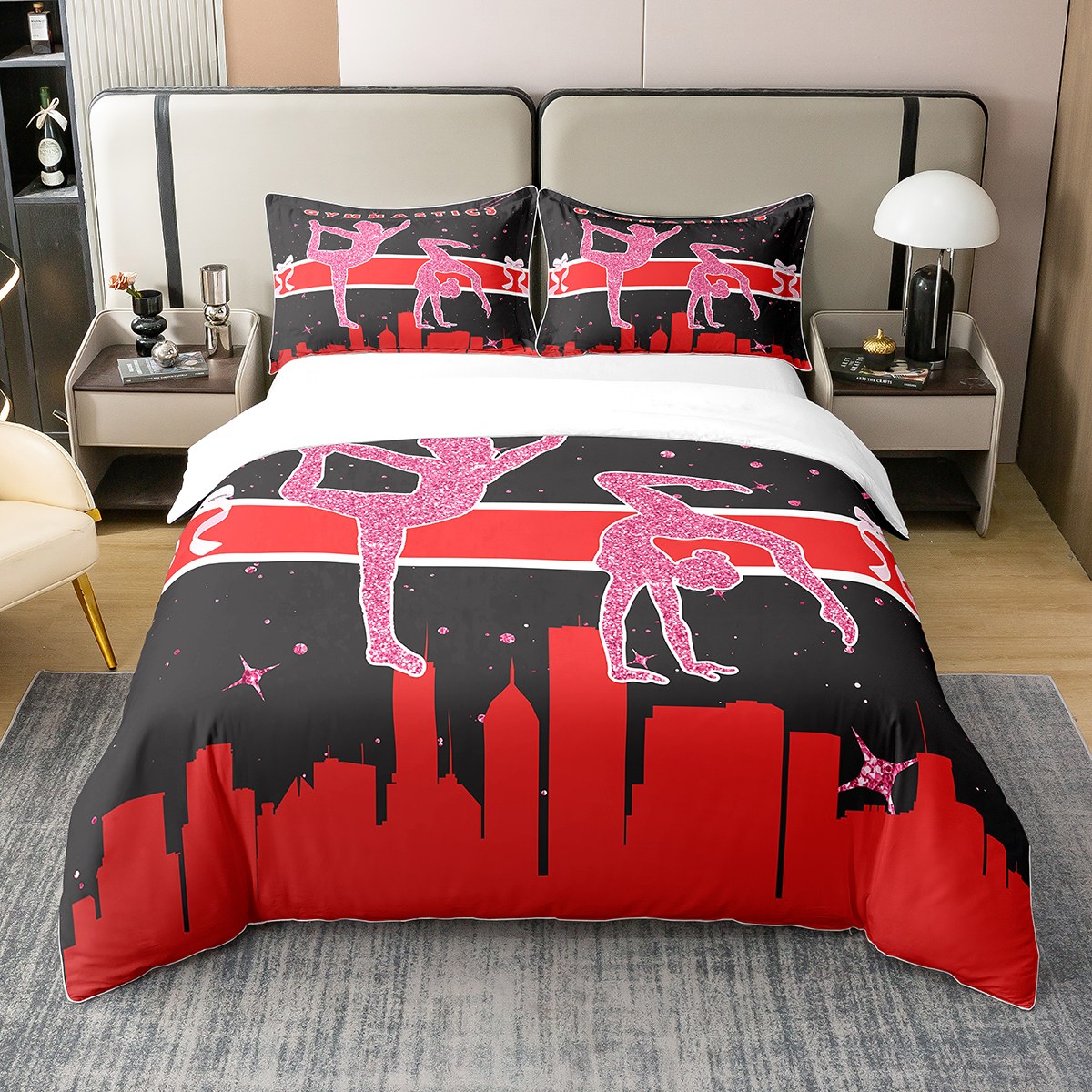 Erosebridal 100% Cotton Little Bedding Set Twin Gymnastics Comforter ...