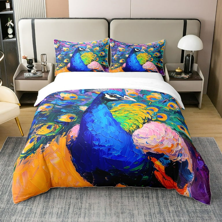 Peacock Feather Bedding Peacock Bedding Set Animal Bedding Sheet