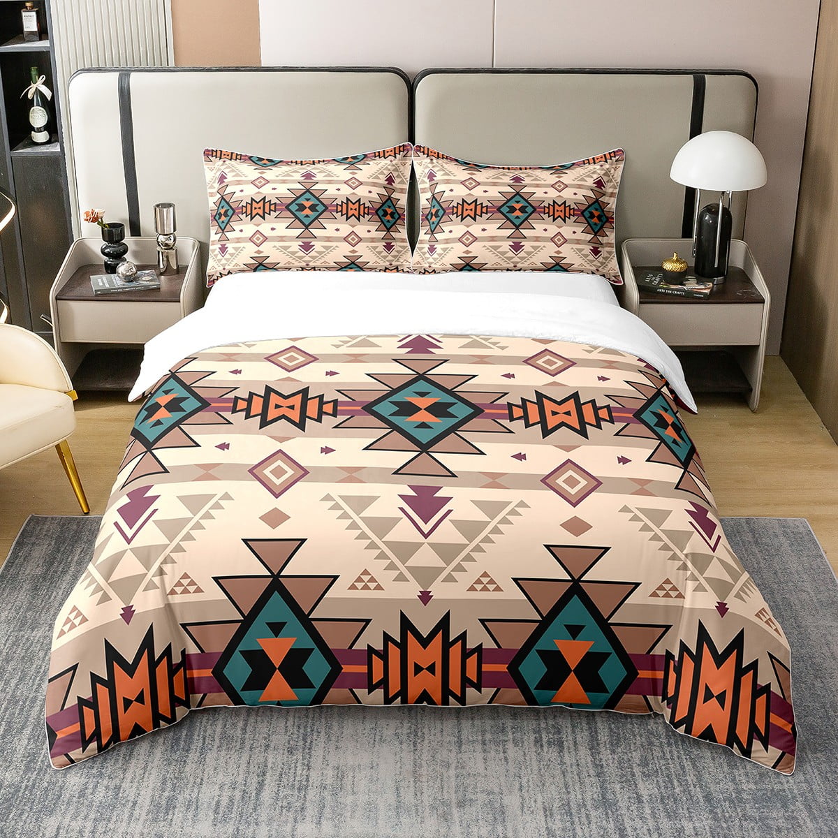 100% Natural Cotton Bohemian Geometry Comforter Cover Western Bedding ...