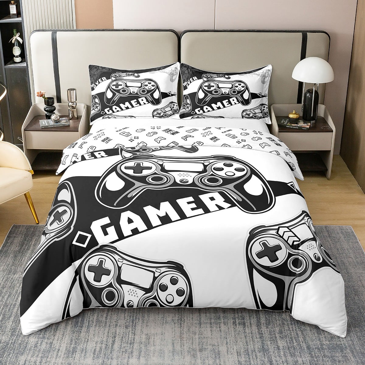 Erosebridal 100 Percent Cotton Gaming Bedding Sets Gamer Comforter ...