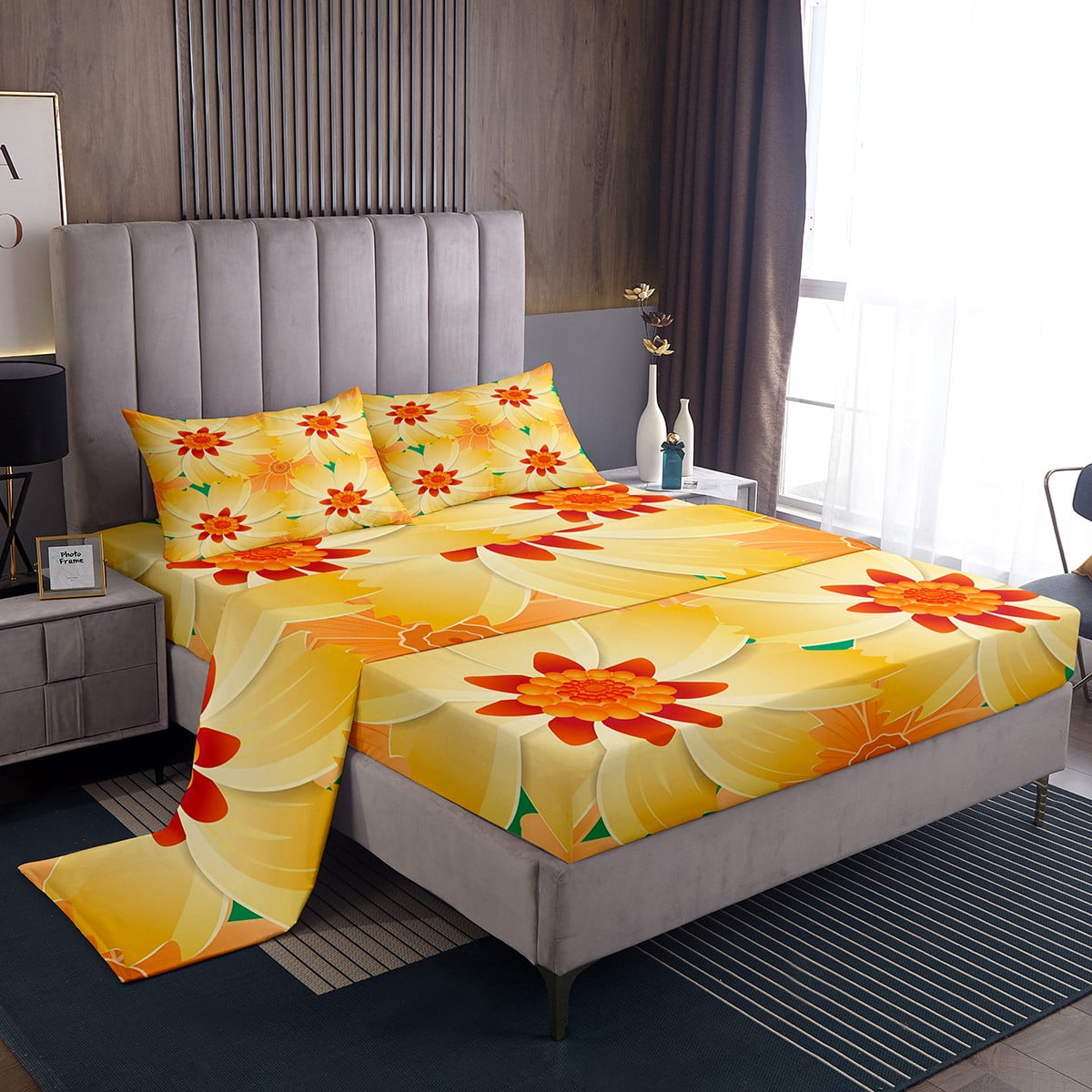 1960s 1970s Groovy Flower Sheets Full,Hippie Funky Flowers Bed Sheets ...
