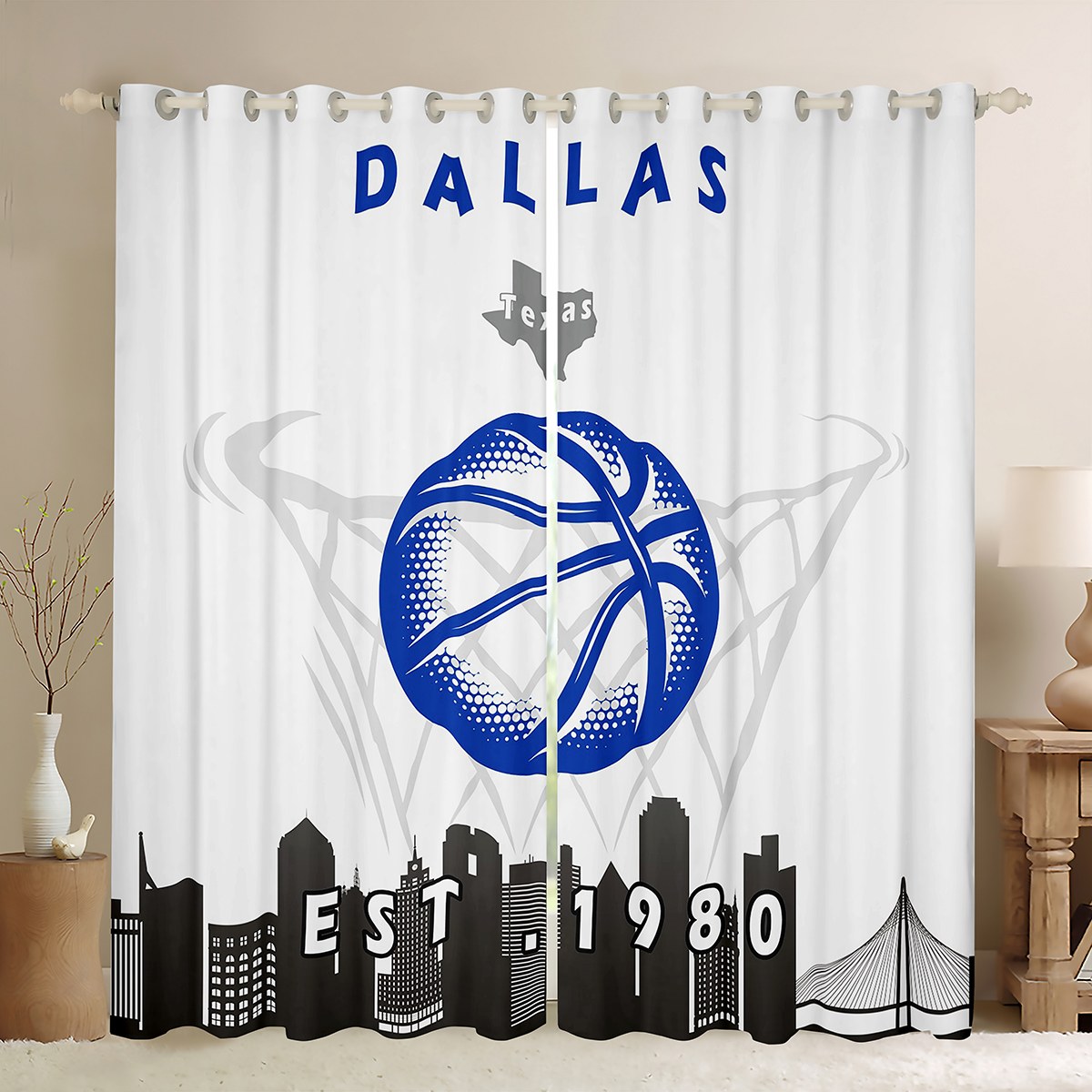 38x54 inch Basketball Curtains ,Basketball 30%-50% Blackout Curtains ...