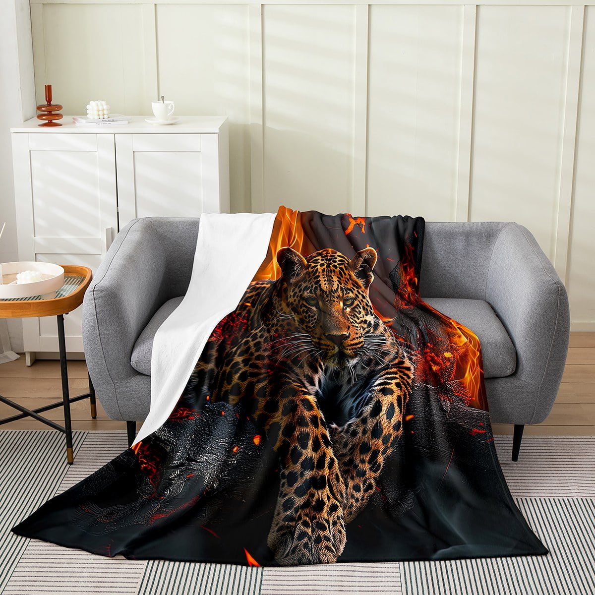 3D Cheetah Printed Blanket,Leopard for Woman Throw Blanket 30x40 Inch ...