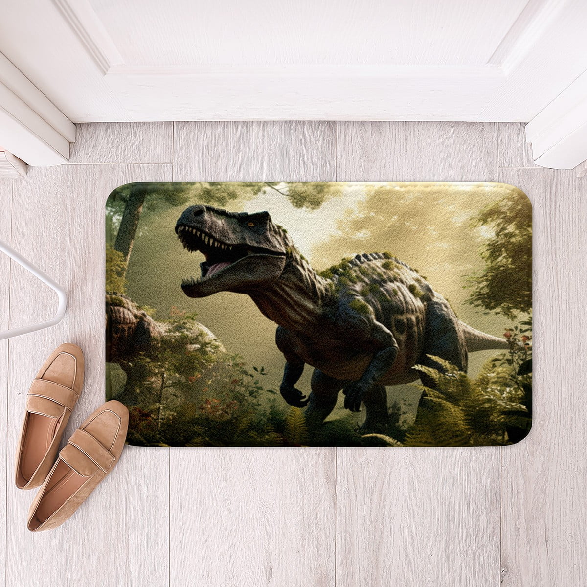 Erosebridal 3D Dinosaur Bath Rugs Kids,Wild Safari Jungle Animals ...