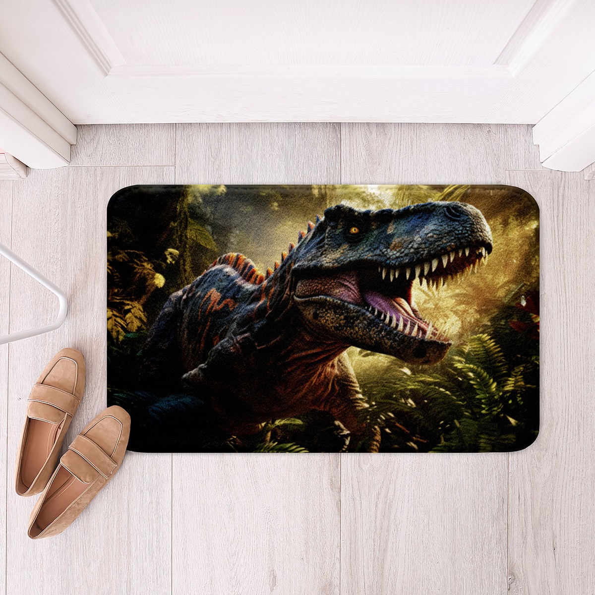 YST 3D Dinosaur Bathroom Rugs for Girls Boys Kids,Animal Jungle Bath ...