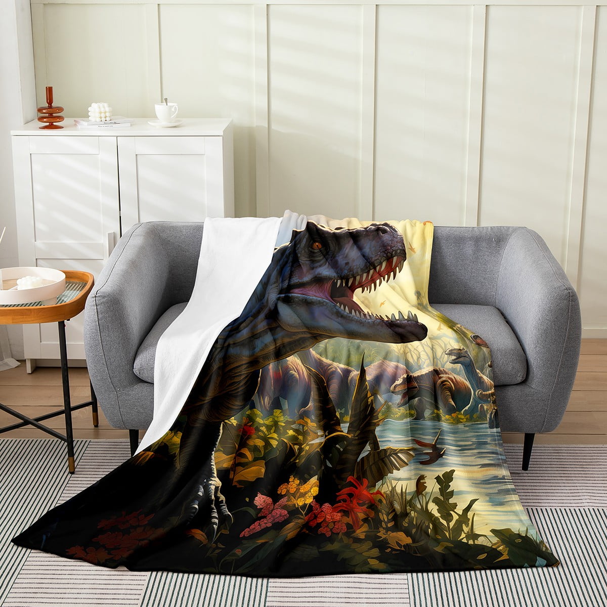 YST 3D Dinosaur Fleece Blanket Baby 30x40 Inch for Boys Kids Teens ...