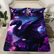 YST Wolf Fitted Sheet Twin for Girls Boys Kids Adults,Wolf Dream ...