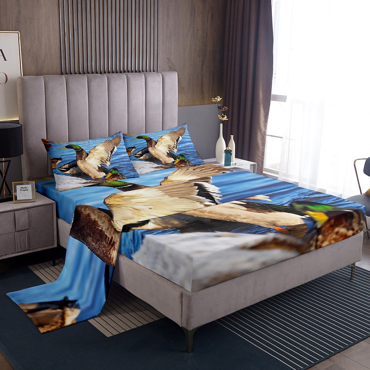 4D Mallard Duck Bed Set Duck Hunting Bed Sheets Set, Farm Animal Sheet ...