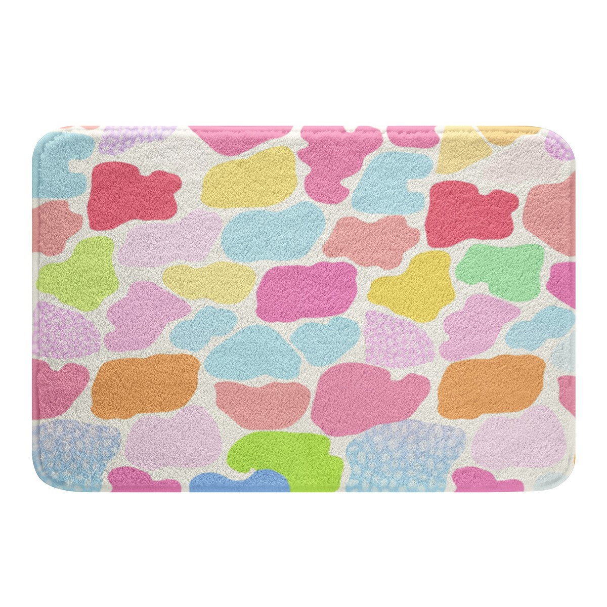 Erosebridal Abstract Cow Print Bathroom Rug Rainbow Cowhide Bath Mat 16 ...