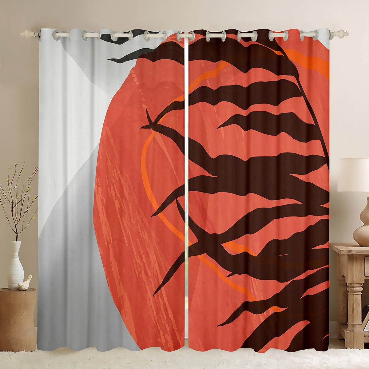 Abstract Geometry Curtains & Drapes Aesthetic Minimalist 30%-50% ...