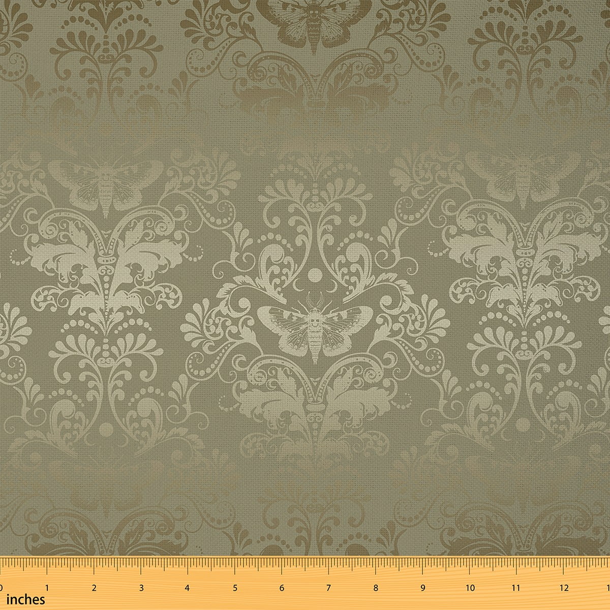 YST Adults Damask Upholstery Fabric Vintage Exotic Butterfly Floral ...