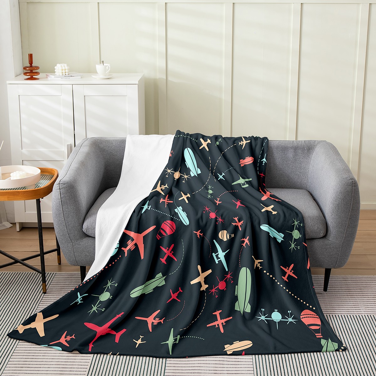 Aircraft Blanket Military Airplane Fleece Blanket,Missile Plane Throw ...