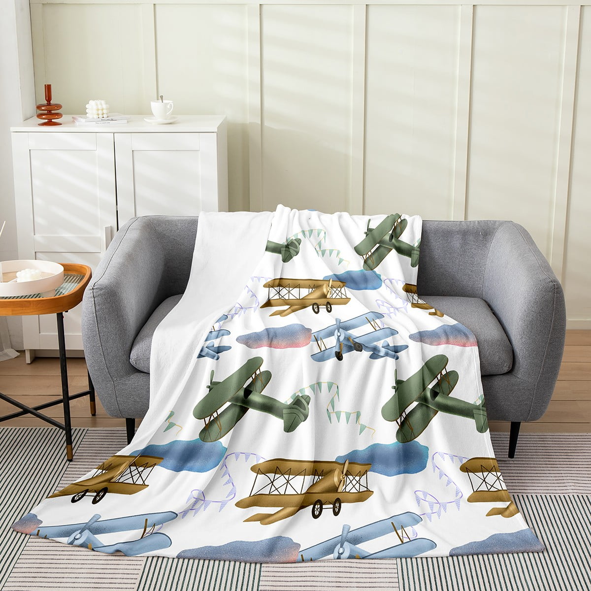 Aircraft Fleece Blanket Airplane Blanket ,Helicopter Aircraft Military ...