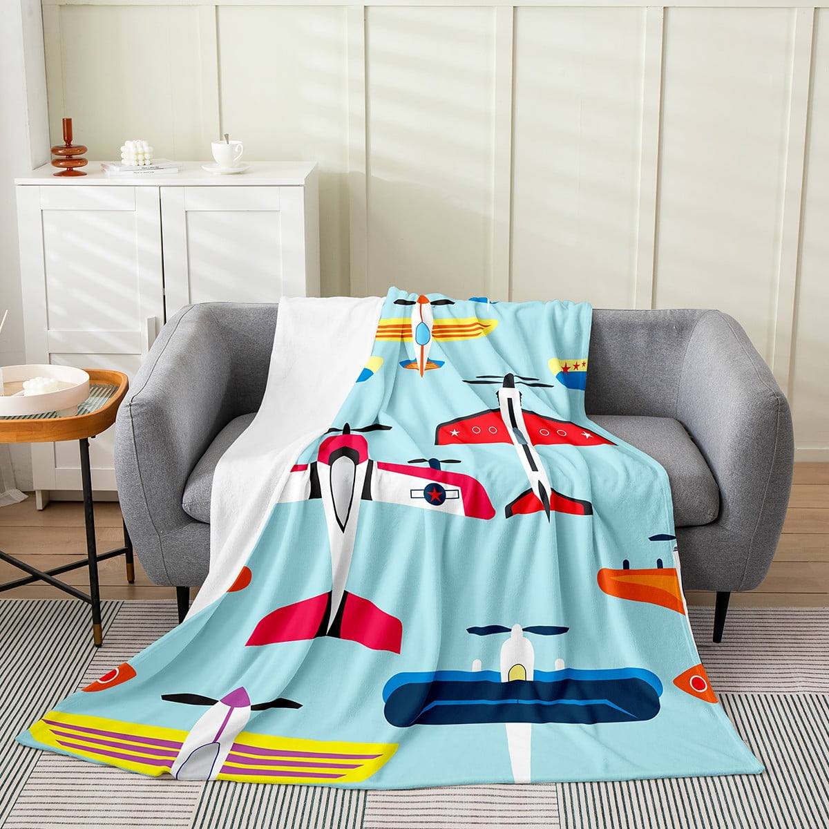 YST Airplane Blanket Helicopter Aircraft Military Transport Rainbow ...