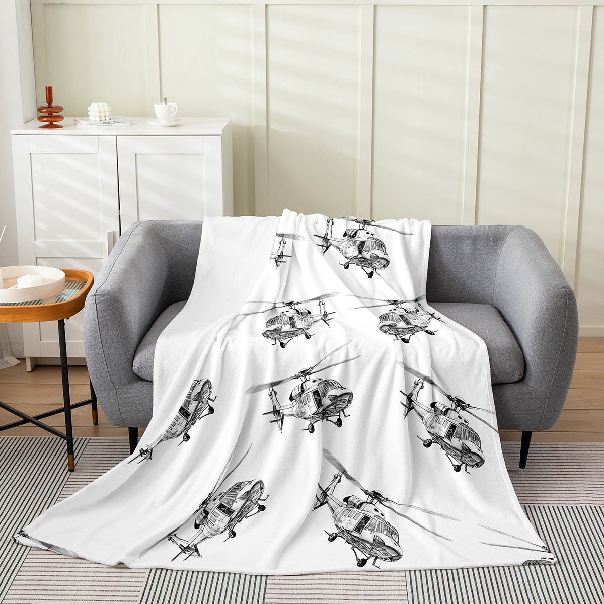 YST Airplane Fleece Blanket Baby 30x40,Teens Boys Aircraft Throw ...