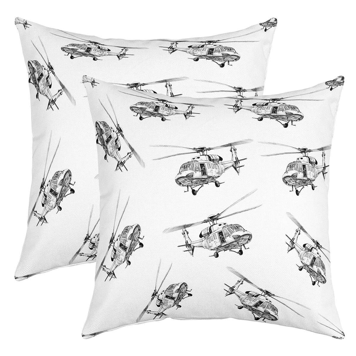 YST Airplane Pillow Covers 16x16 Inch Set of 2,Teens Boys Aircraft ...