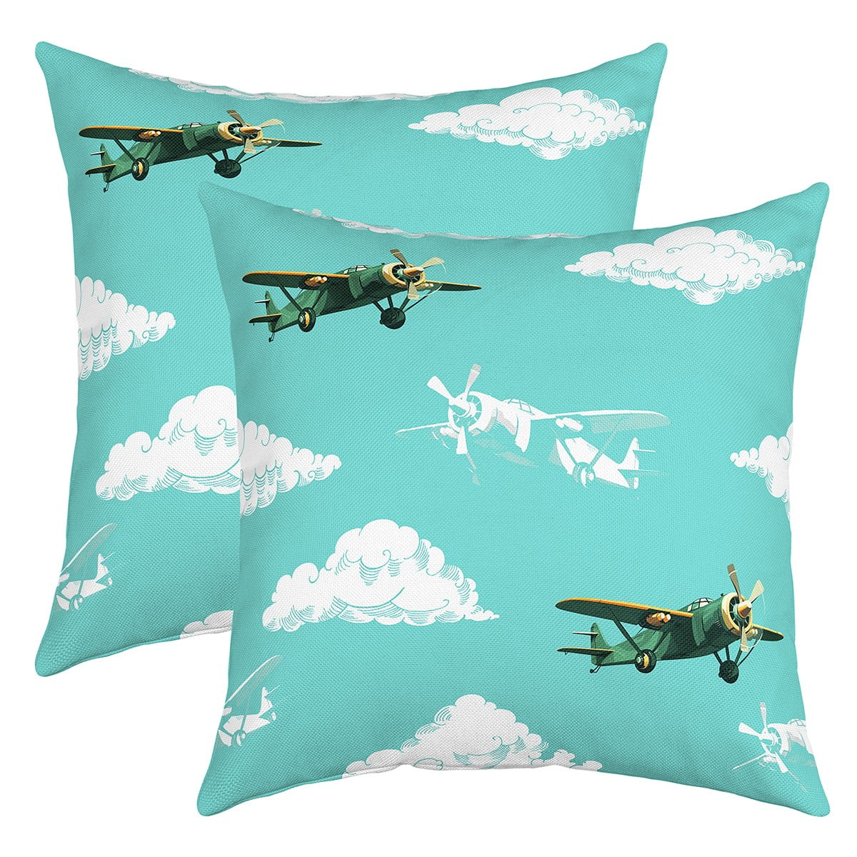 YST Airplane Pillow Covers for Sofa Bed Couch,3D Aircraft Throw Pillow ...