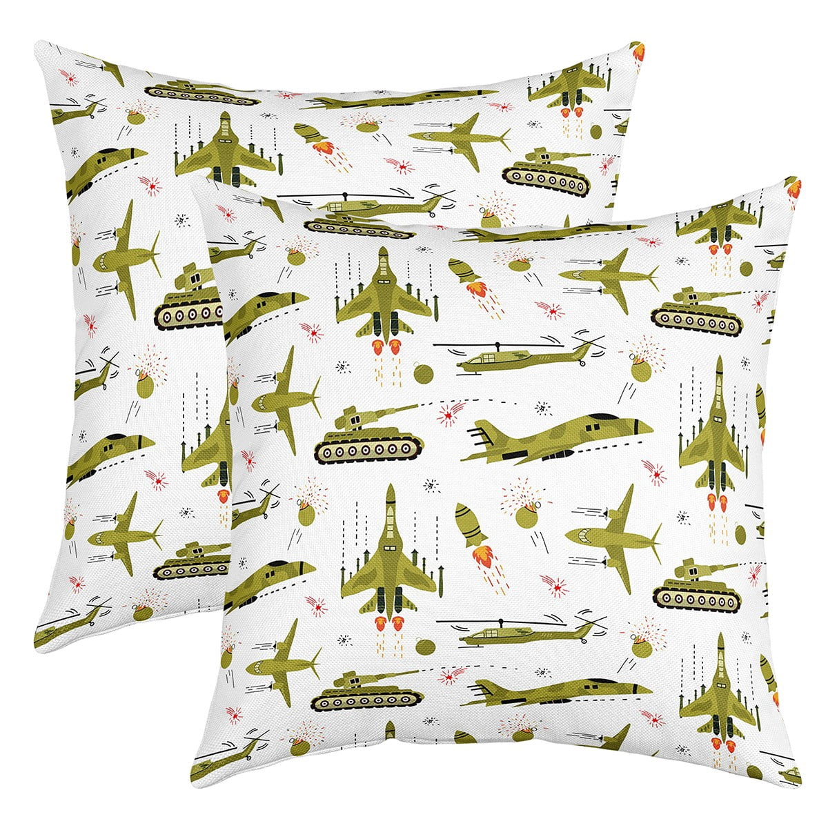 Airplane Pillow Covers,Cars Tank Helicopter Aircraft Military Transport ...