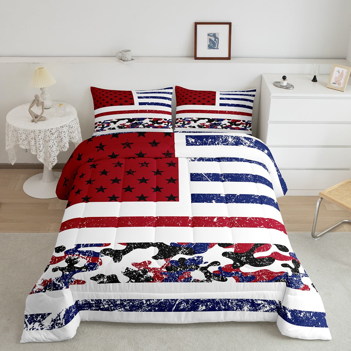 American Flag Bedding Stars and Stripes Bedding Comforter Sets ...