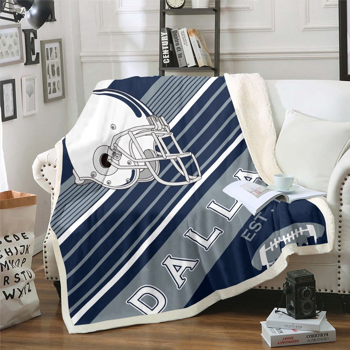 YST American Football Fleece Blanket, Fuzzy Blanket Throw Size, Sports ...