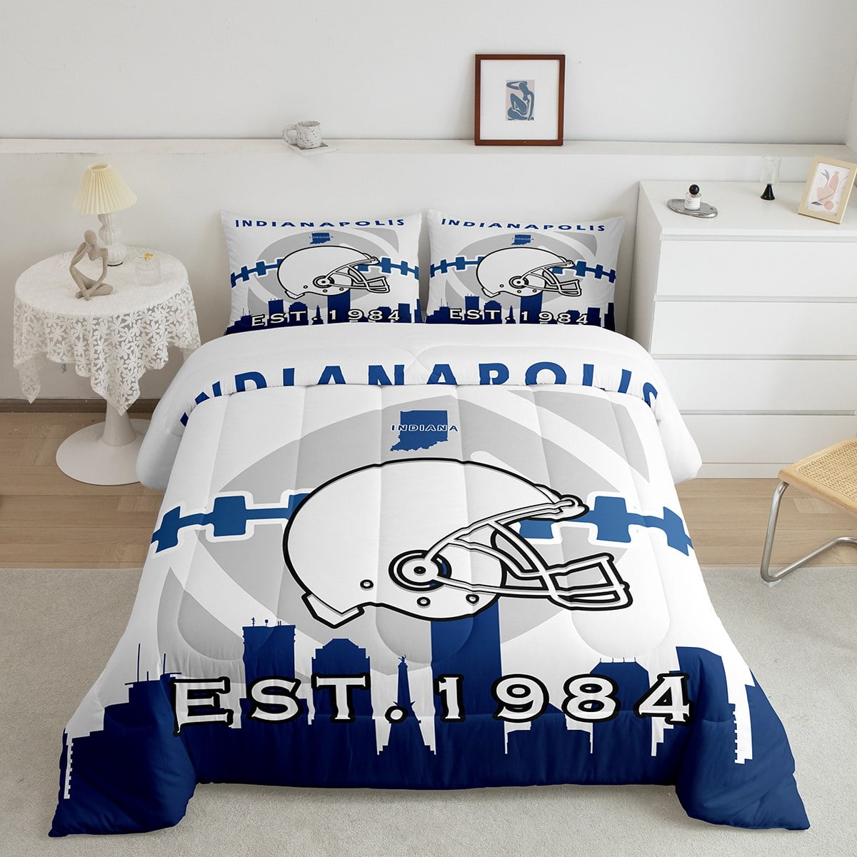 Erosebridal American Football Lovers Comforter Set Queen,Football ...