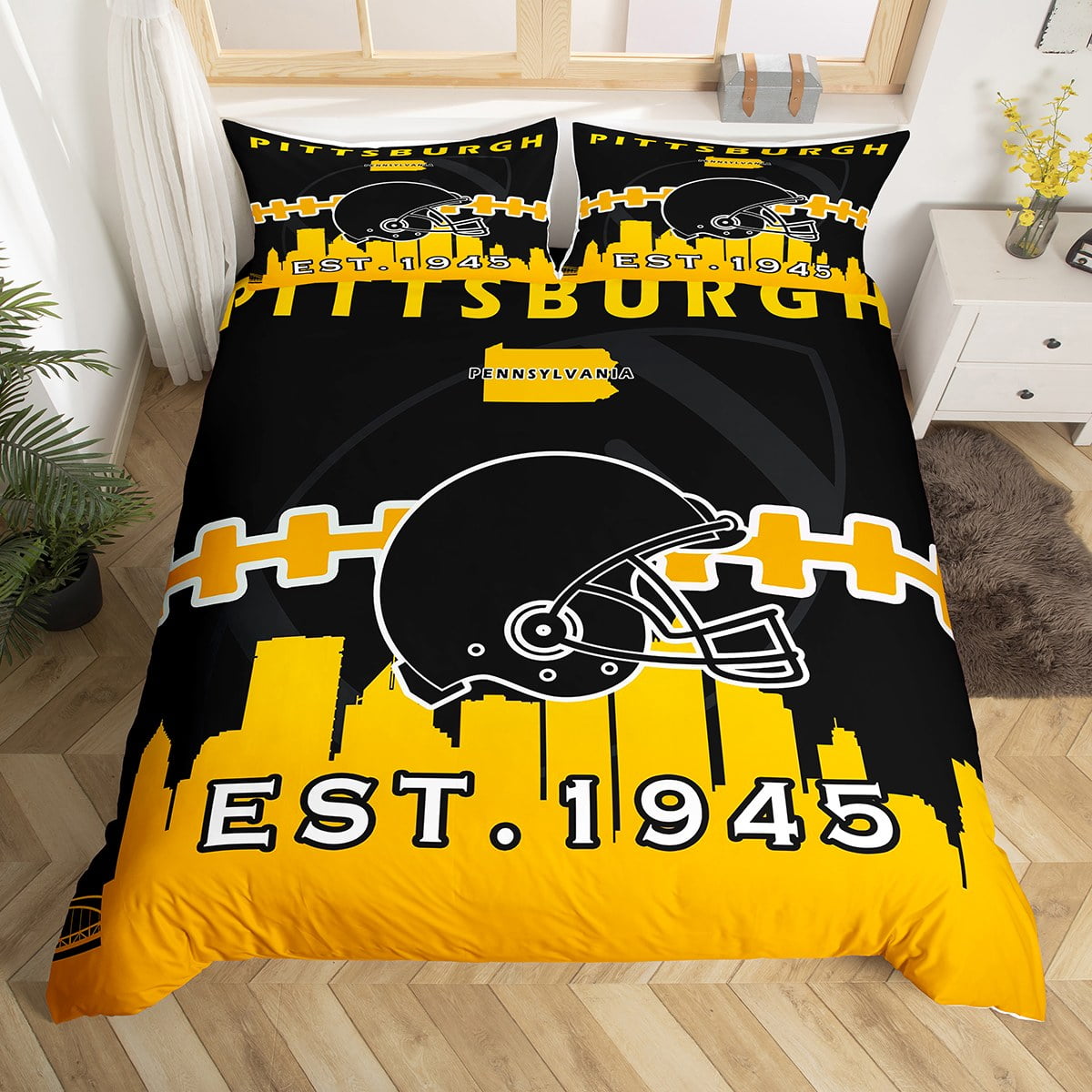 Erosebridal American Football Lovers Duvet Cover Full,Football Bedding ...