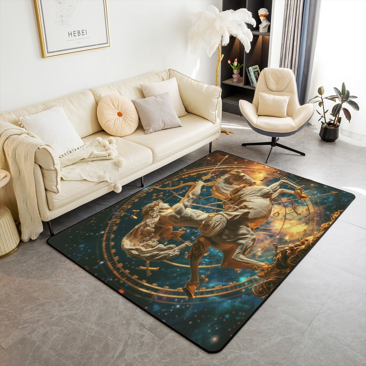 Erosebridal Ancient Rome Area Rug,European Mythology Carpet 3x5,3D ...