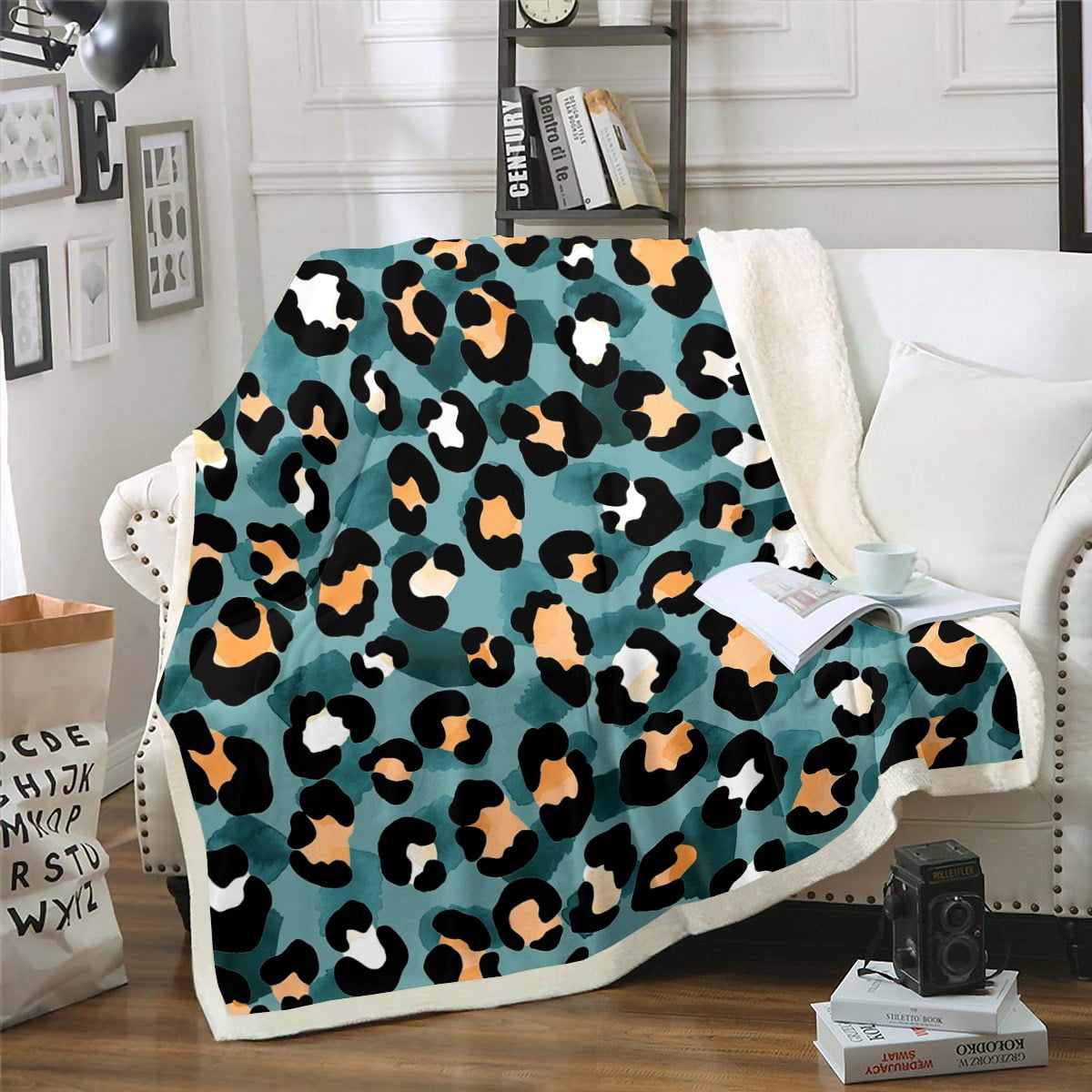 Animal Print Blanket Leopard Print Throw Blanket for Bed, African ...