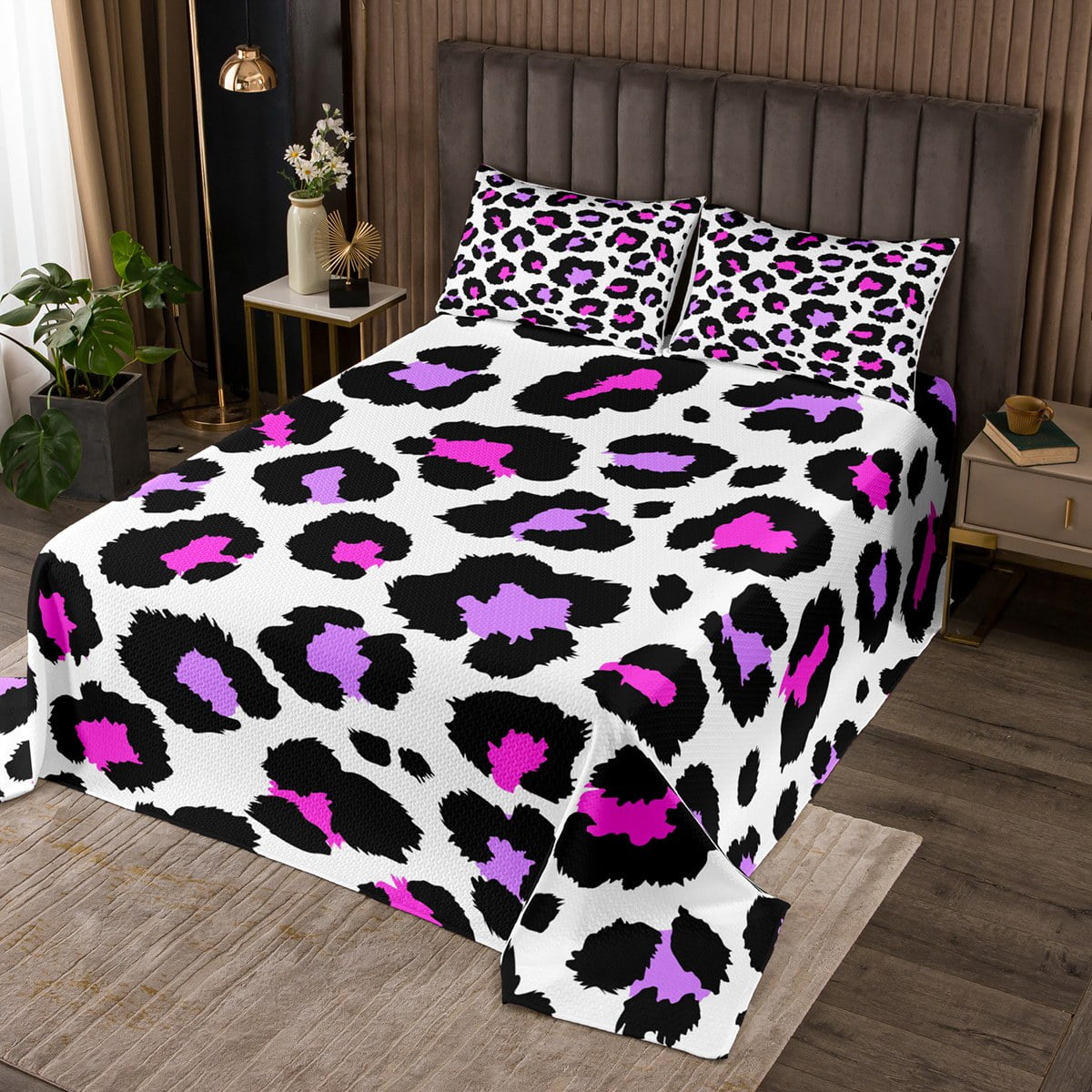 YST Animal Print Coverlet Queen Size Leopard Print Bedding Set, African ...