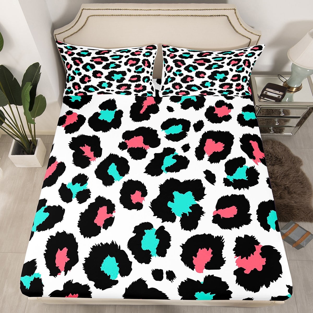 Animal Print Queen Sheets Leopard Print Bed Sheets, African Safari ...