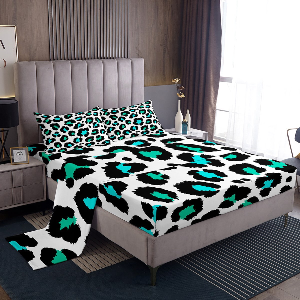 Animal Print Twin Sheets Cheetah Print Bed Set, Leopard Bed Sheets Set ...