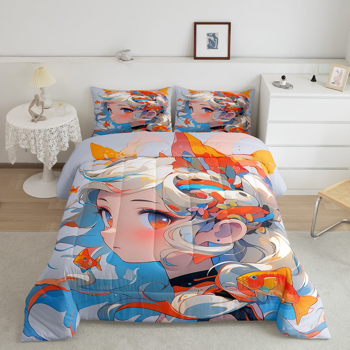 Anime Gifts Comforter Set for Anime Lovers Japanese Style Bedding ...