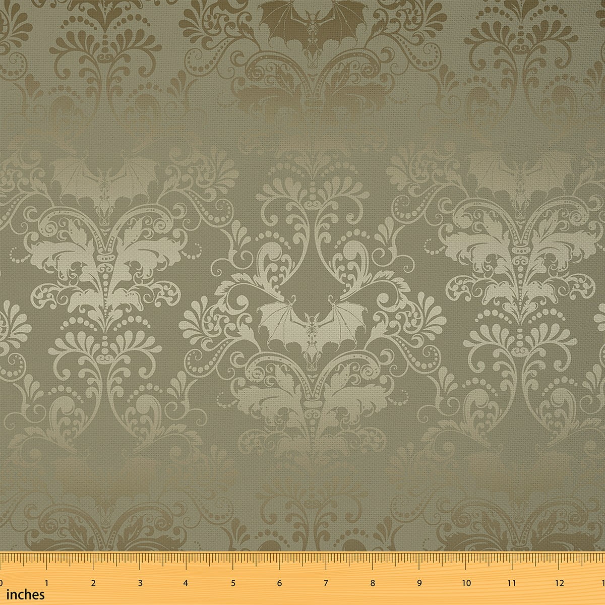 YST Antique Victorian Fabric By The Yard,Gothic Damask Print Upholstery ...