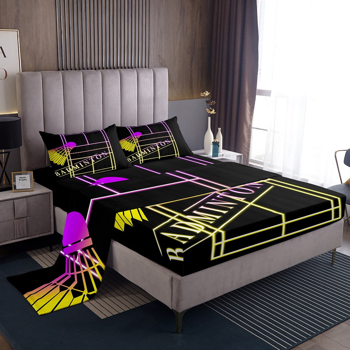 Erosebridal Badminton Bed Sheets Set Sports King Size Sheet Sets Room ...