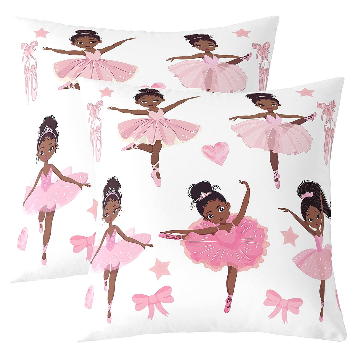 YST Ballet Girl Throw Pillow Covers 22x22 inch set of 2,Teen Dance ...