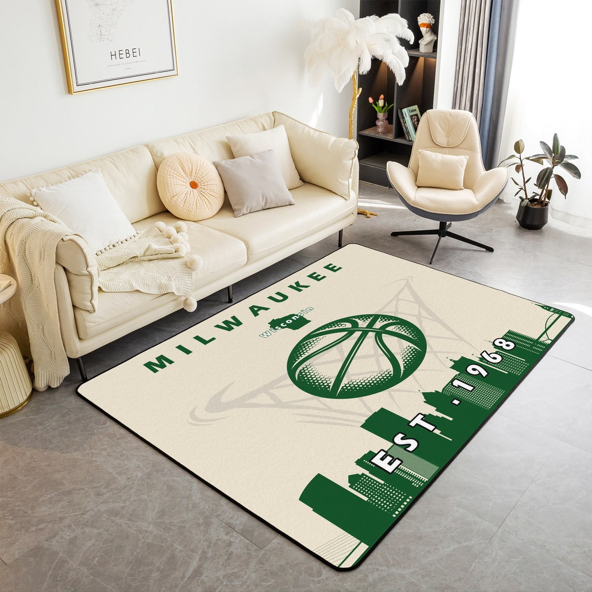 Erosebridal Basketball Area Rug 3x5,Basketball Rug ,Sports Area Rugs ...
