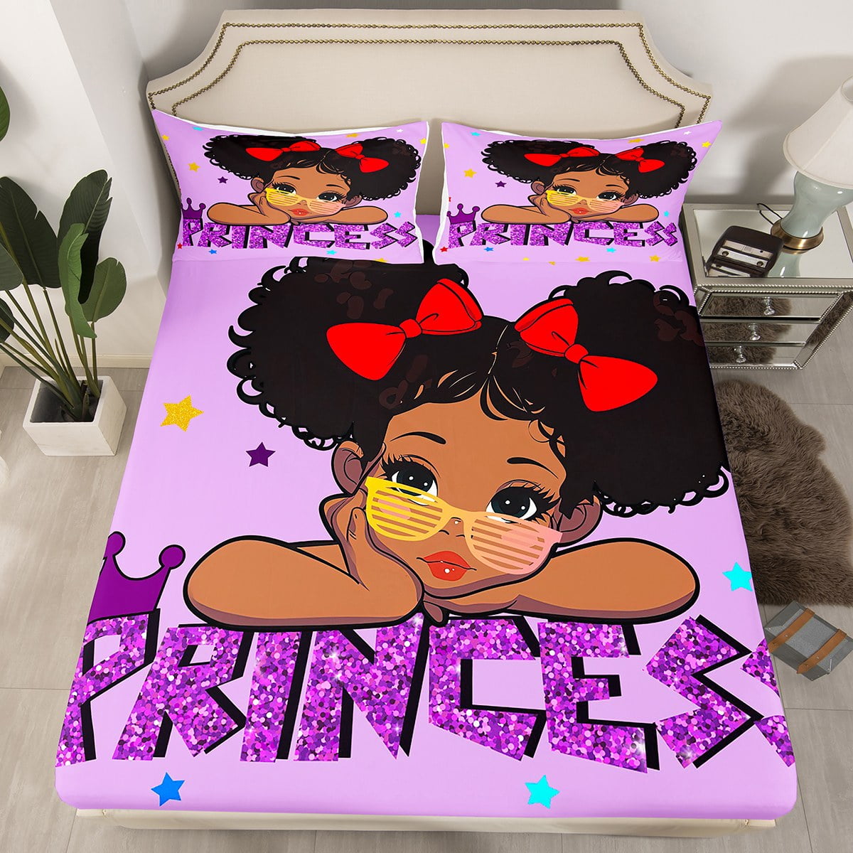 Erosebridal Black Bedding Set Twin Teens Women, Starry Sky Diamond ...