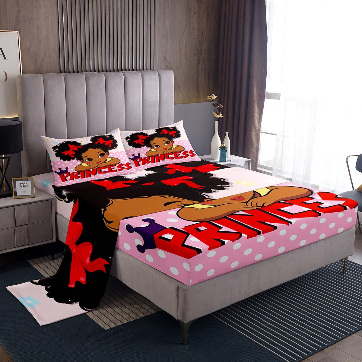 Erosebridal Black Magical Bed Sheets Queen, African Style American ...