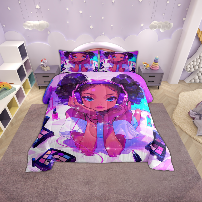 Erosebridal Black Magical Bedding Set Full Size American African ...