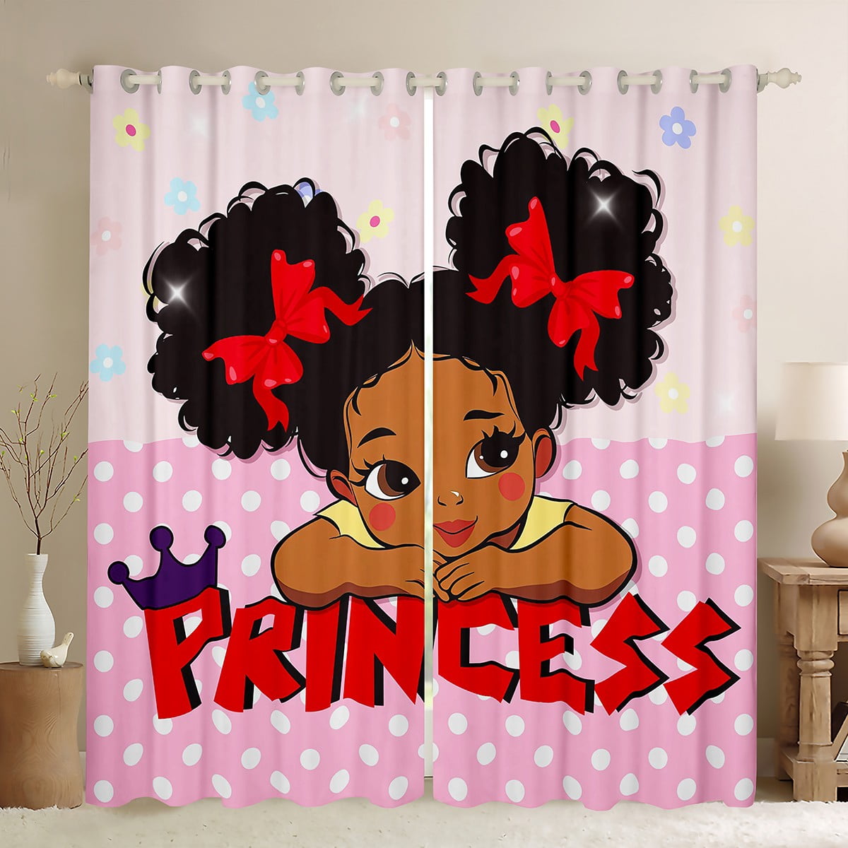 Erosebridal Black Magical Curtains, African Style American Blackout ...