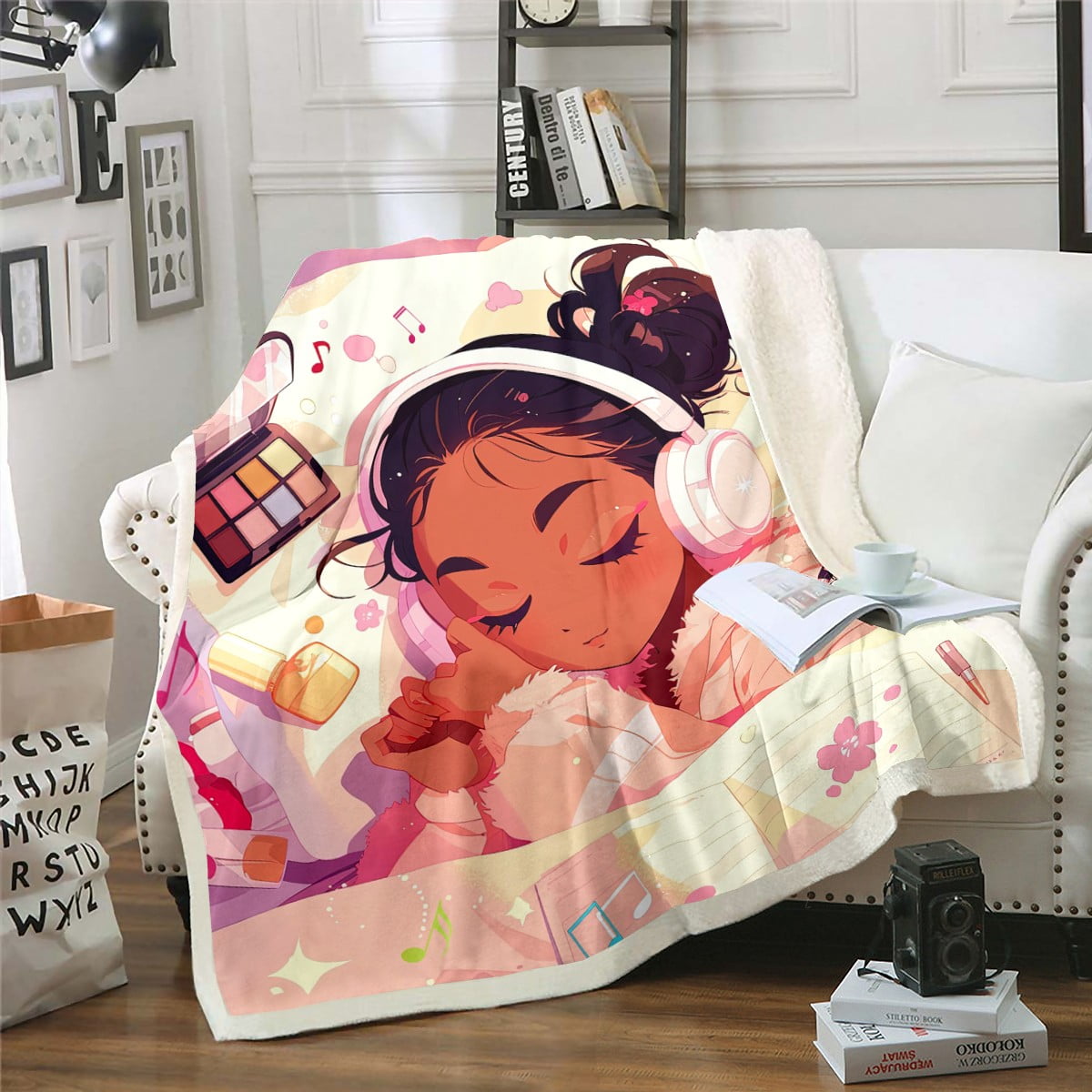 YST Black Girls Sherpa Blanket Baby Size, Black Girls Magical Throw ...