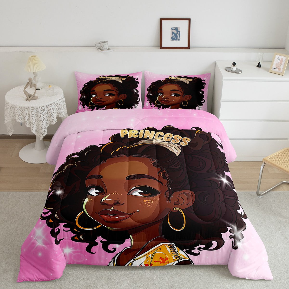Erosebridal Black Princess Bedding Set American African Queen Size ...