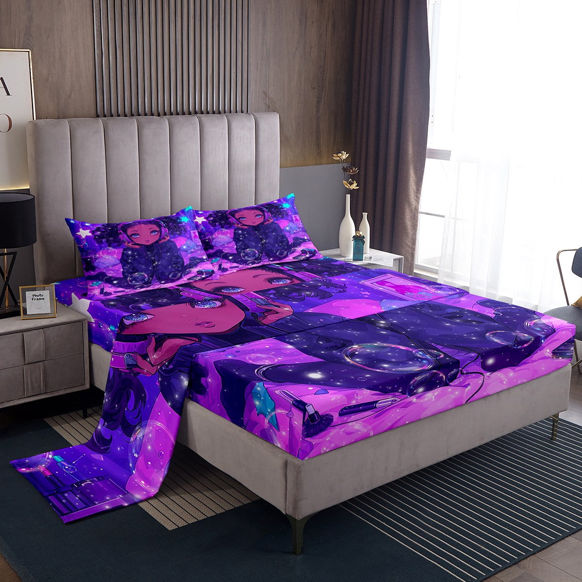 Black Princess Sheet Set American African Twin Bed Sheets Dreamy Girly ...