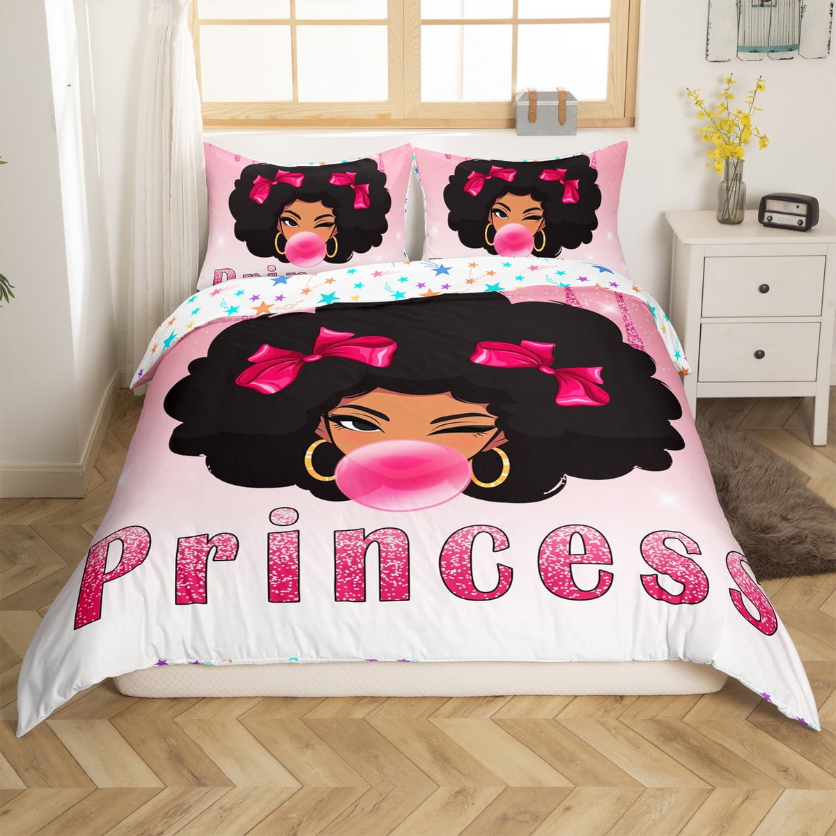 Erosebridal Black Women Bedding Sets Queen Princess Comforter Cover ...